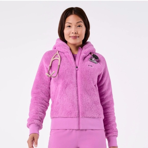 Figs | Jackets & Coats | Figs Off Shift Cozy Fleece Jacket In Limited ...